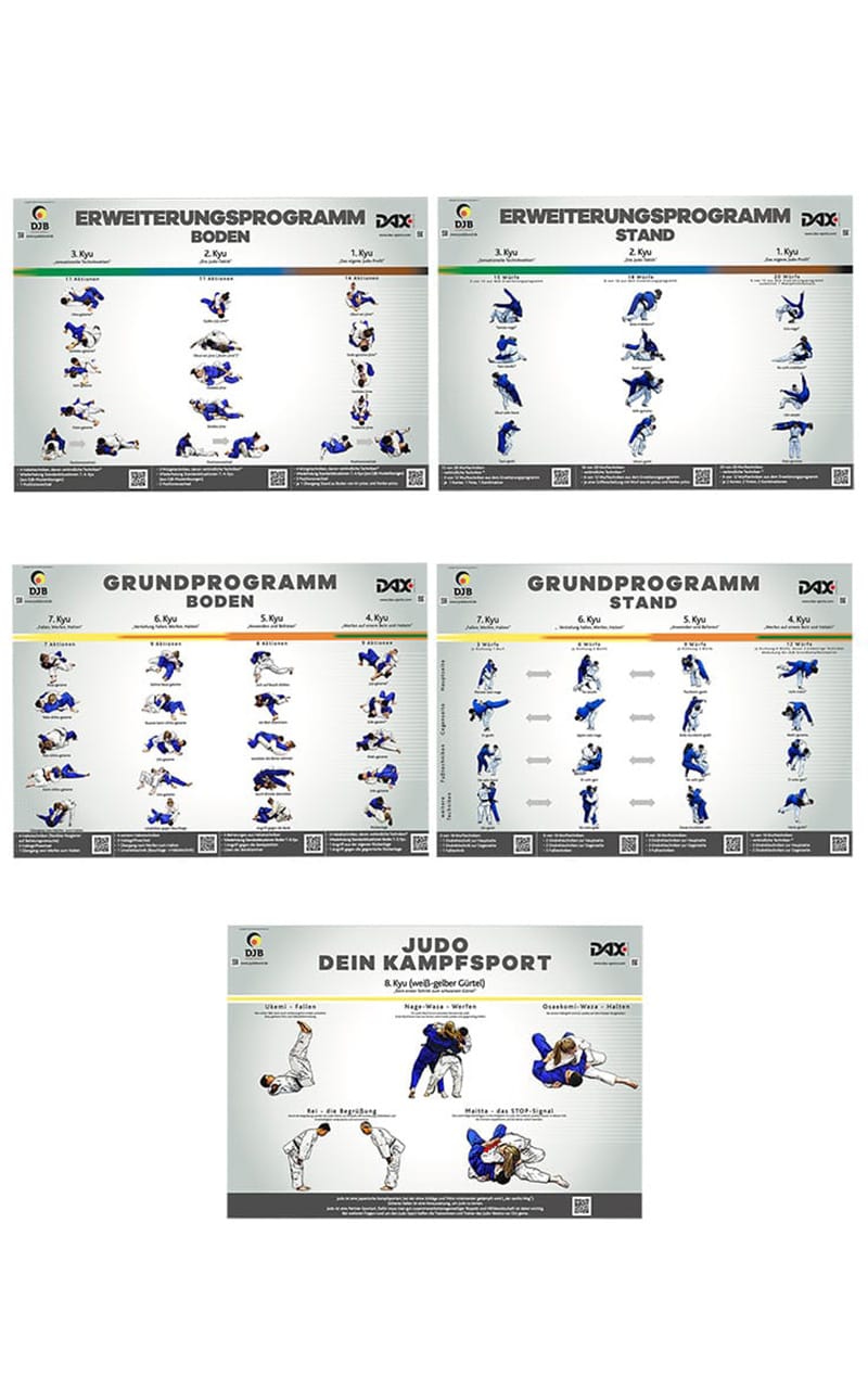 DJB Kyu-Poster A2 Komplettset: 5 Poster (1.-8. Kyu) | Lehrmaterial | Zubehör | Produkte | Dax ...