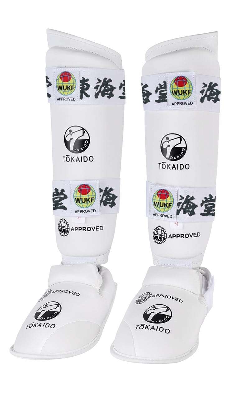Karate Shin / Foot Guard, TOKAIDO Kanji, WUKF | Karate Protectors ...