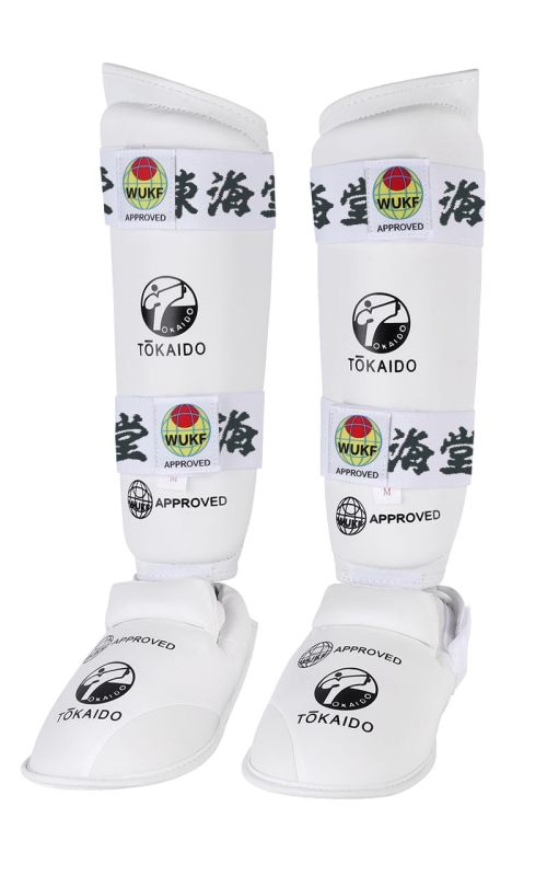 Karate Shin / Foot Guard, TOKAIDO Kanji, WUKF | Karate Protectors ...